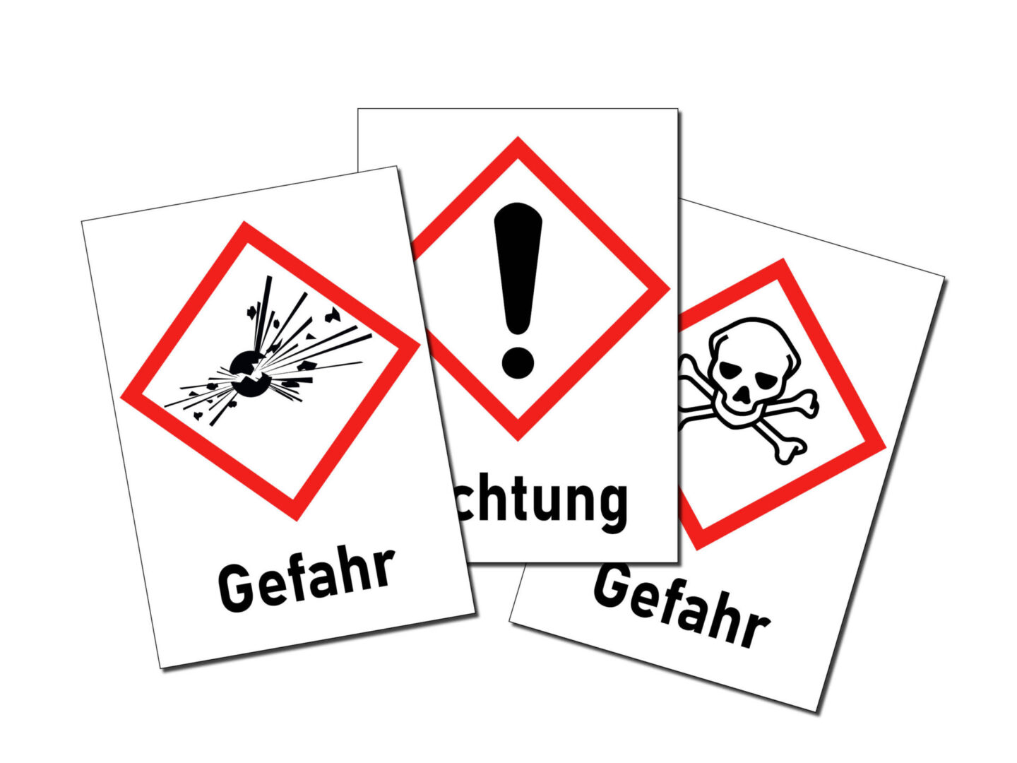 GHS hazard pictograms and signal words for maximum safety