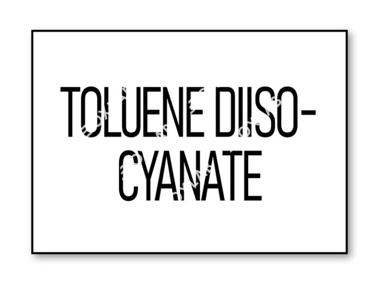 Toluylene diisocyanate (UN 2078) Hazard number 60 | BOXLAB Services