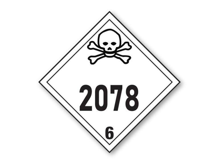 Toluylene diisocyanate (UN 2078) Hazard number 60 | BOXLAB Services